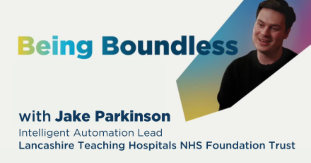 Being Boundless with Jake Parkinson, Lancashire Teaching Hospitals NHS ...